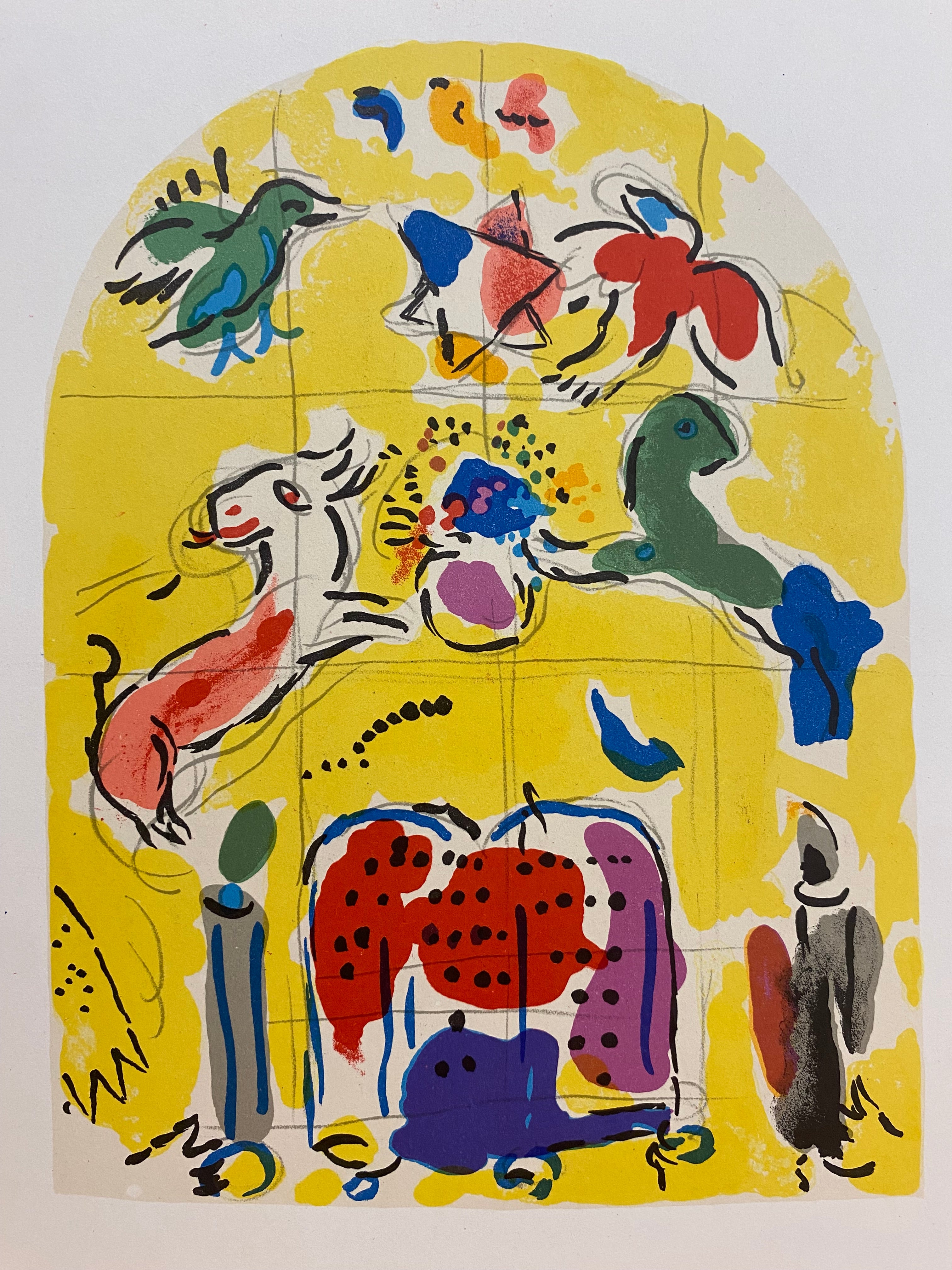 The Jerusalem Windows - Tribe of Levi by Marc Chagall | Baterbys Art ...