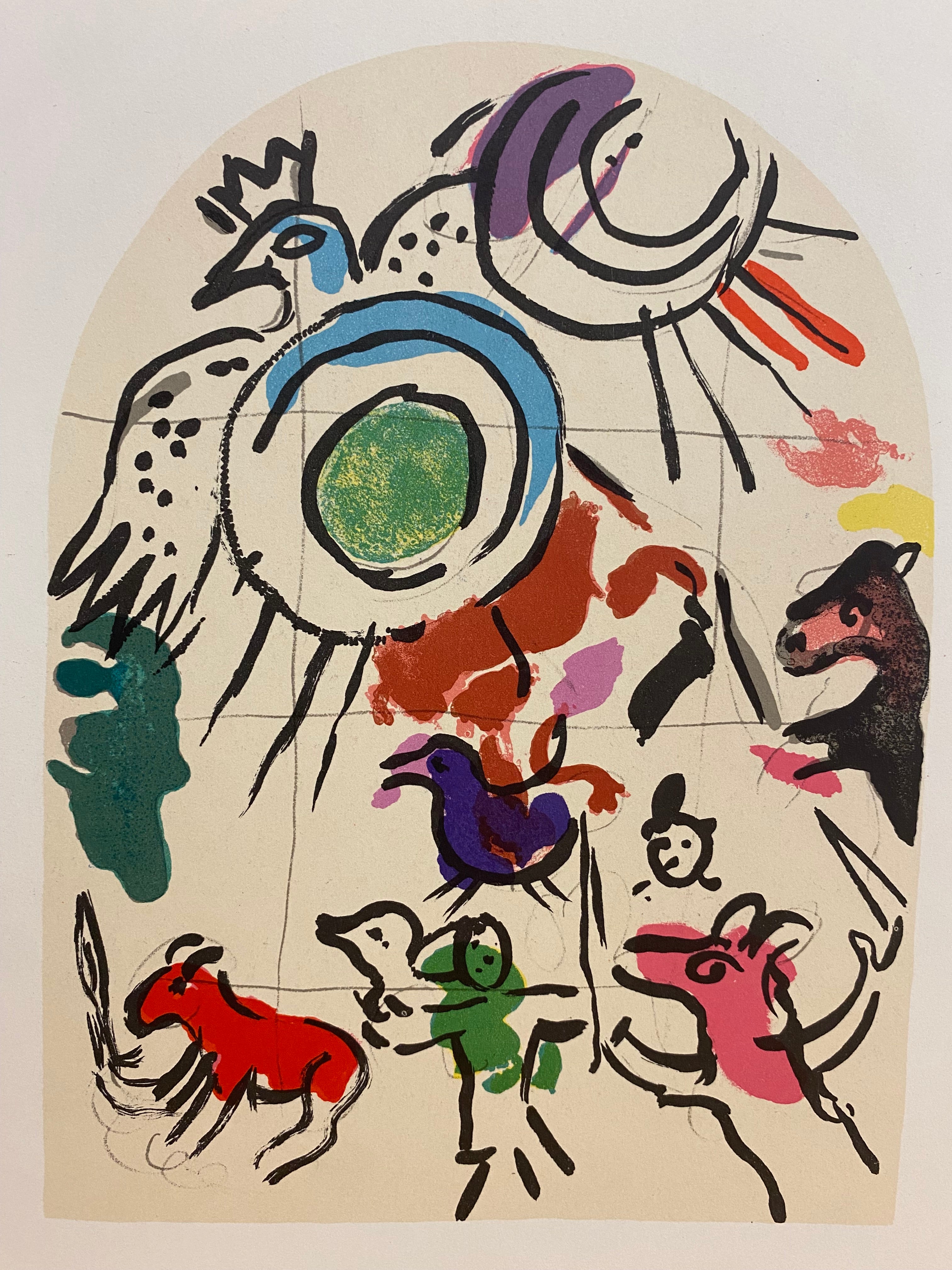 The Jerusalem Windows - Tribe of Gad by Marc Chagall | Baterbys Art ...