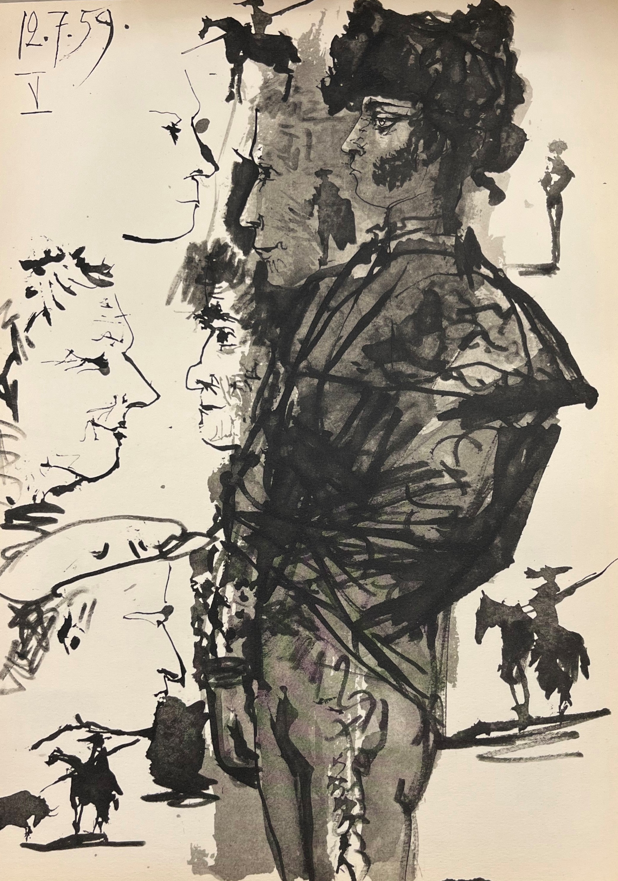 Toros y Toreros (Bulls and Bullfighters) - Pablo Picasso | Baterbys Art ...