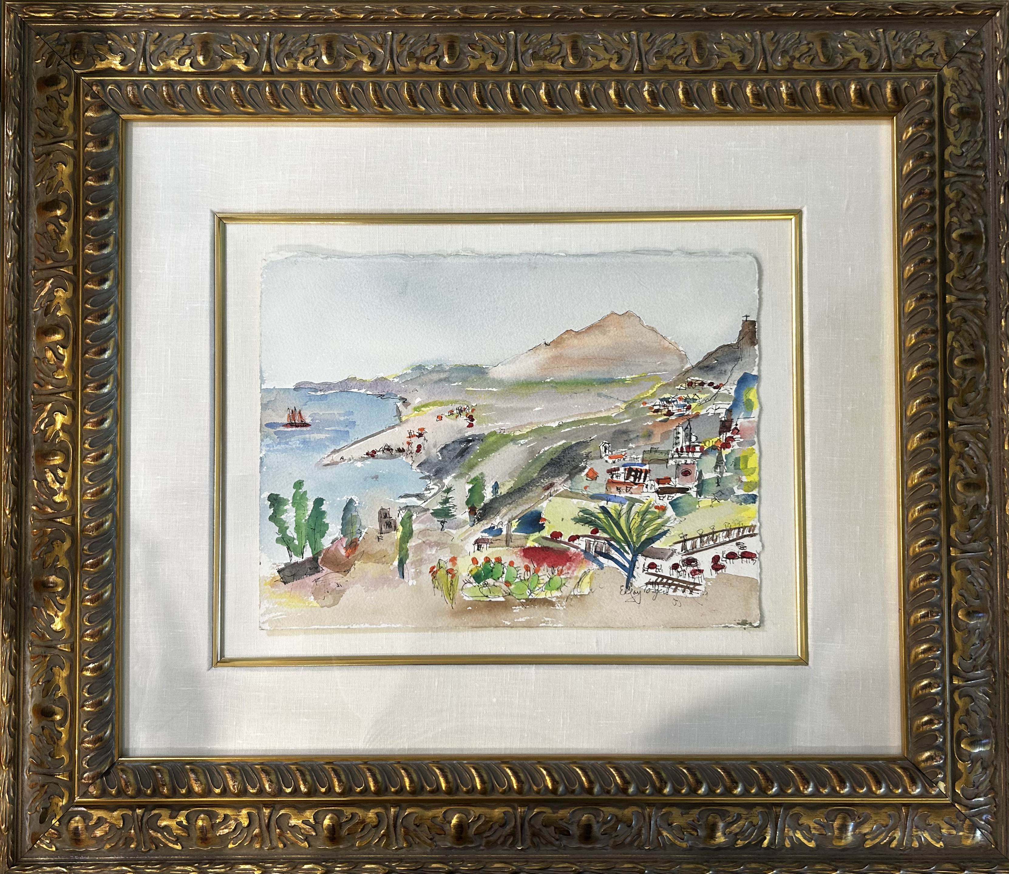 Taormina, Sicily Eljay Torger Watercolor | Baterby's Art Gallery ...