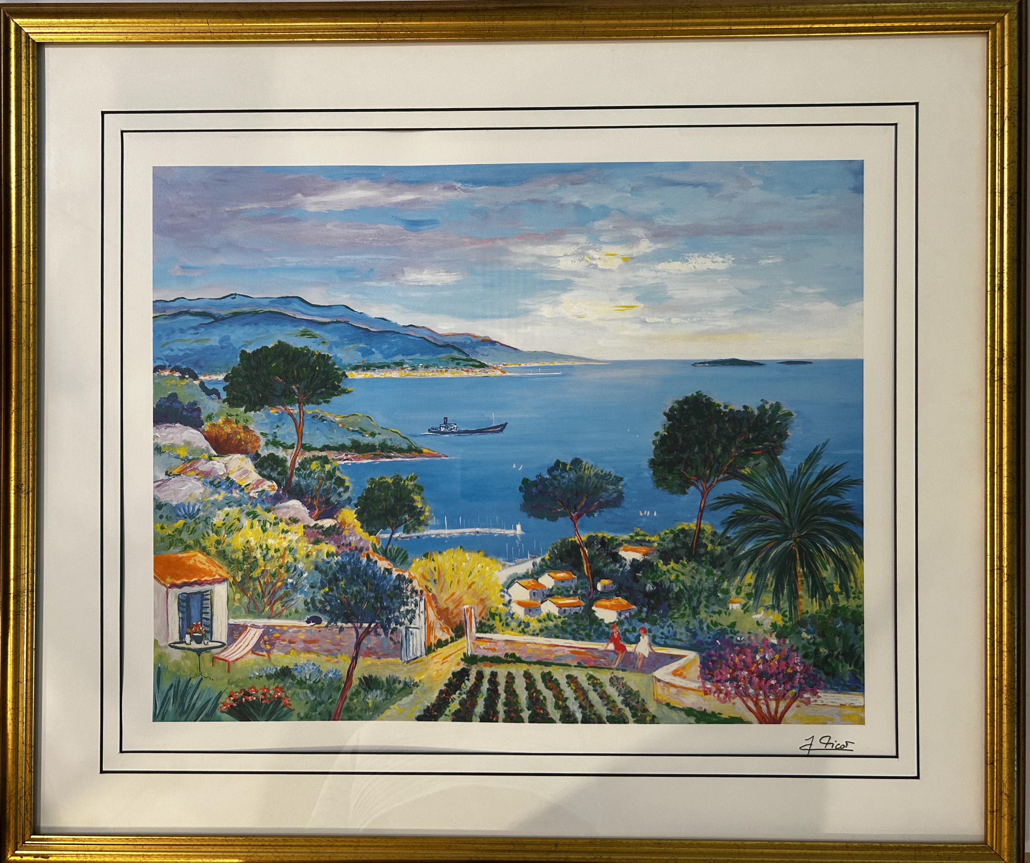 Two Femmes au Jardin a Theoule by Jean Claude Picot | Baterby's Art ...