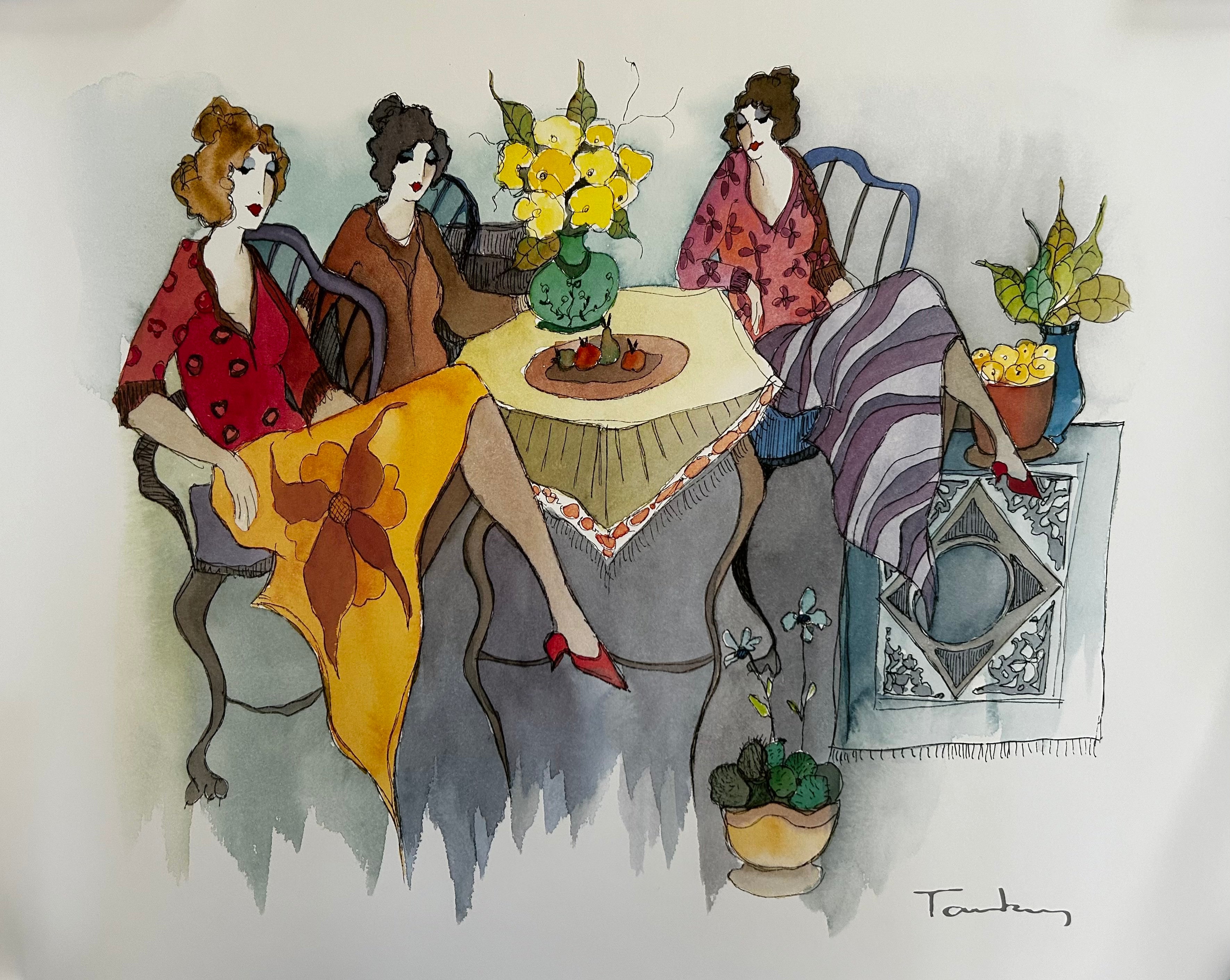 Morning Social Tarkay Seriolithograph | Baterby's Art Gallery ...