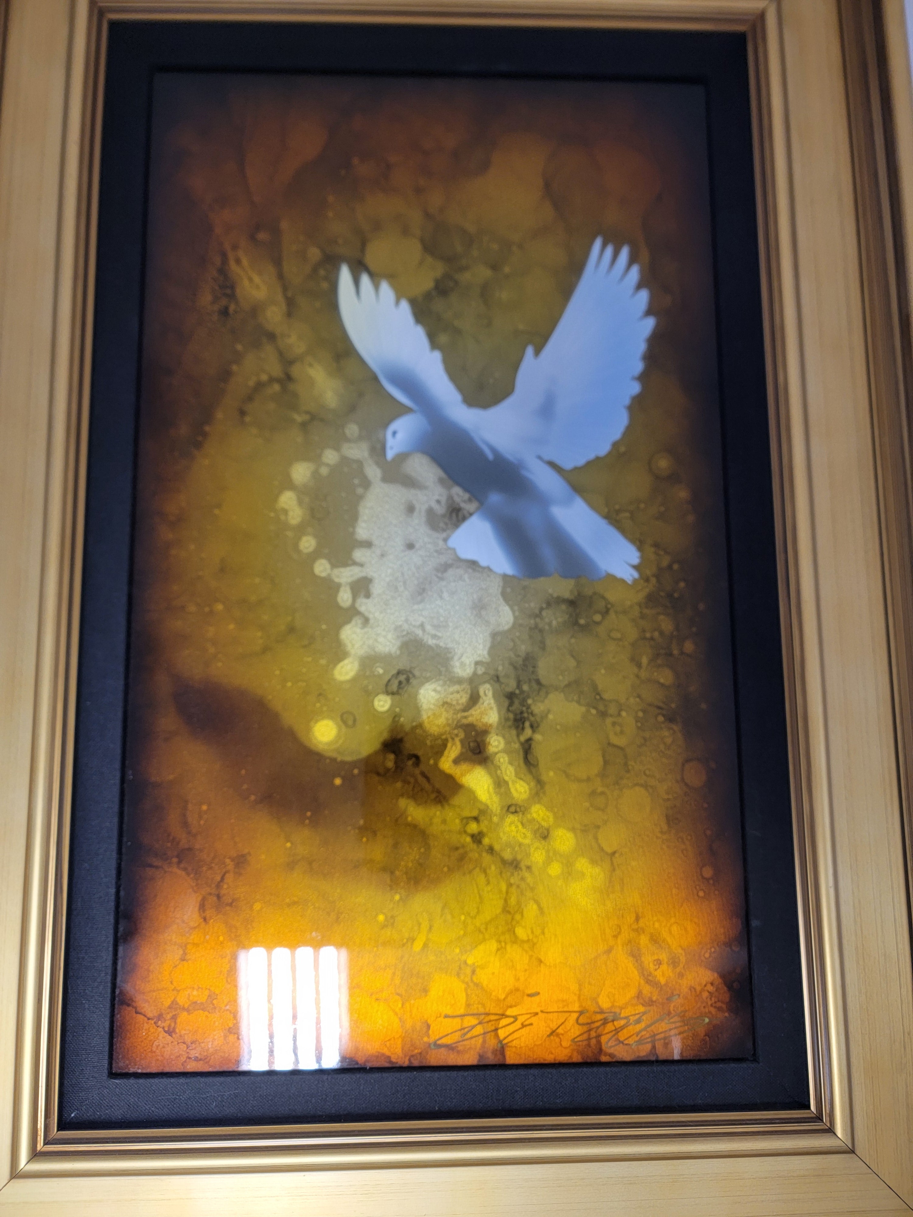 Heaven's Dove by Chris Derubeis Mixed Media | Baterby's Art Gallery ...