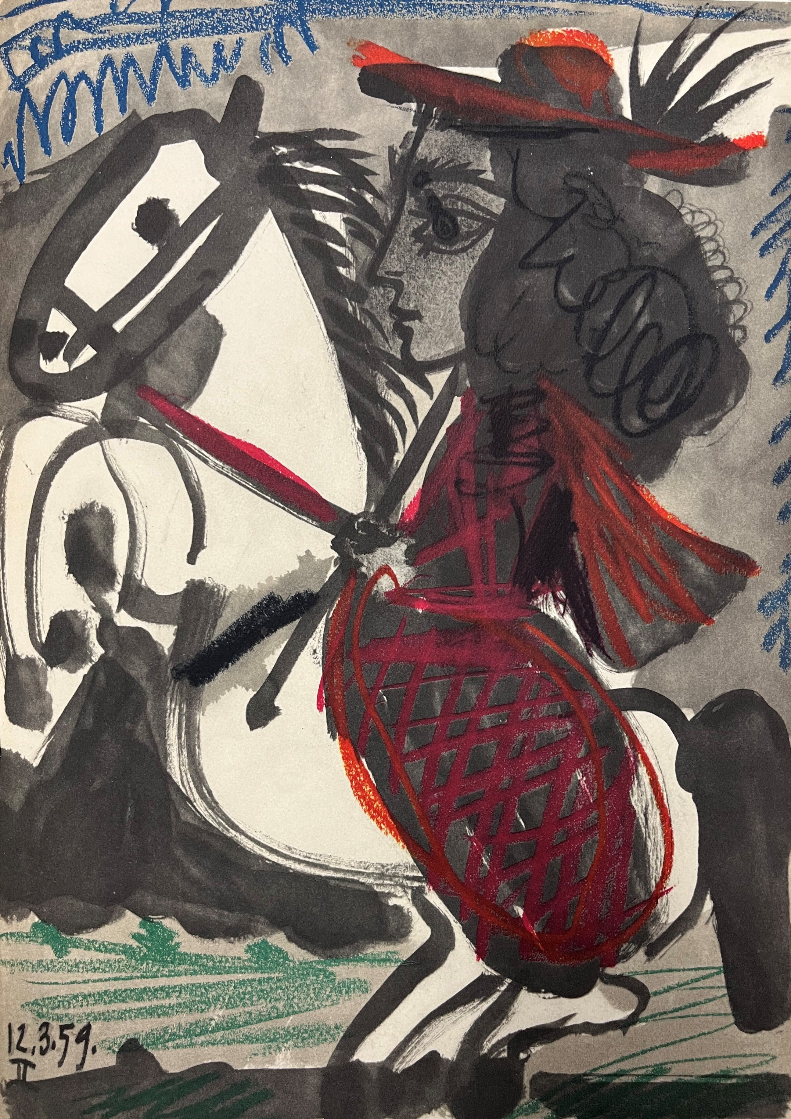 Toros y Toreros (Bulls and Bullfighters) - Pablo Picasso | Baterbys Art ...