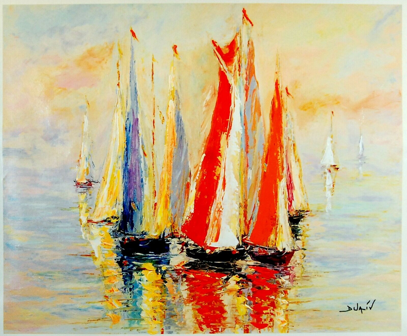Soir Des Voiles By Duaiv (Hand Signed) | Baterby's Art Gallery ...