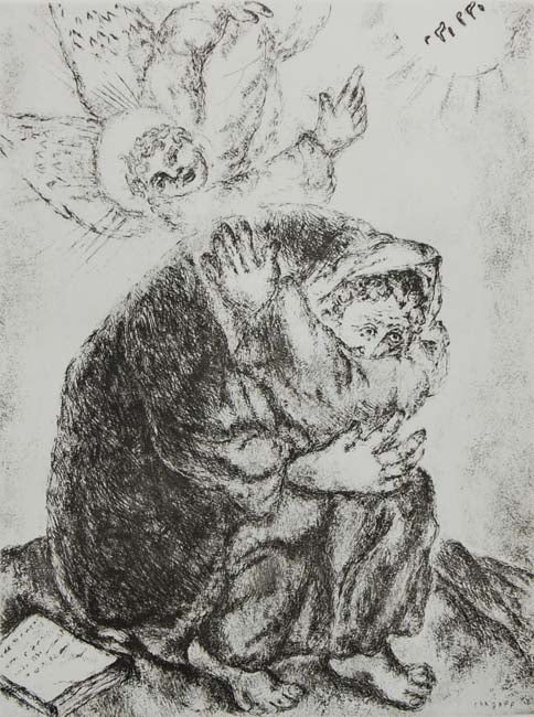 The Prophet Isaiah Under Divine Inspiration by Marc Chagall | Baterbys ...