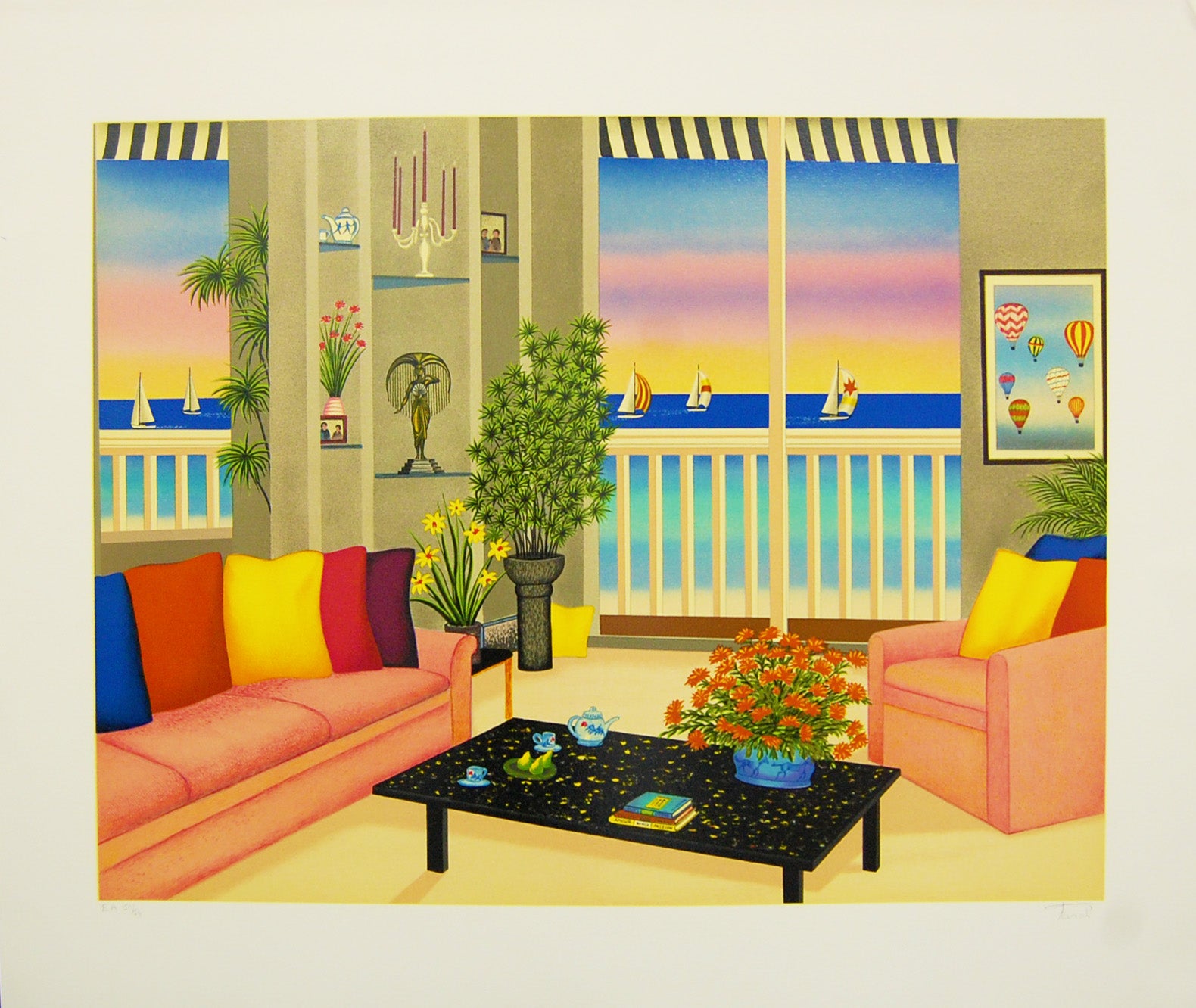 Quiet Harbor St. Tropez by Fanch Ledan | Baterbys Art Gallery ...