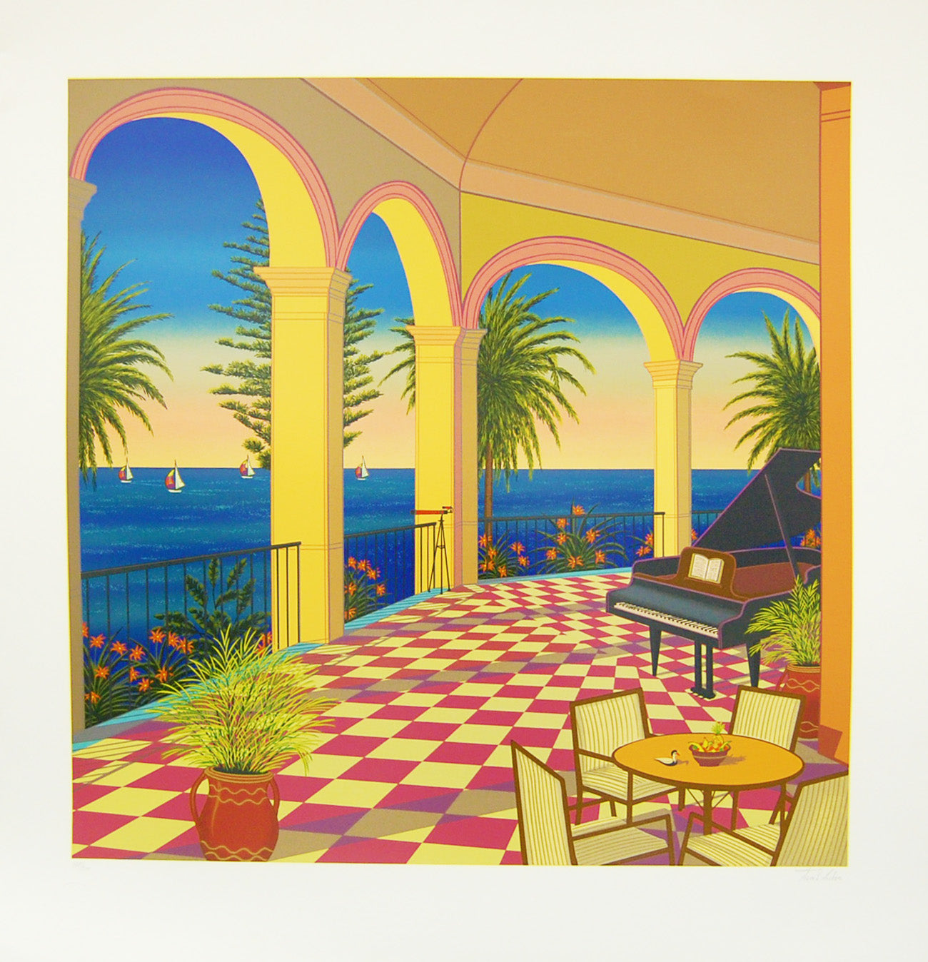 Piano Balcony by Fanch Ledan | Baterbys Art Gallery – Baterbys Art ...