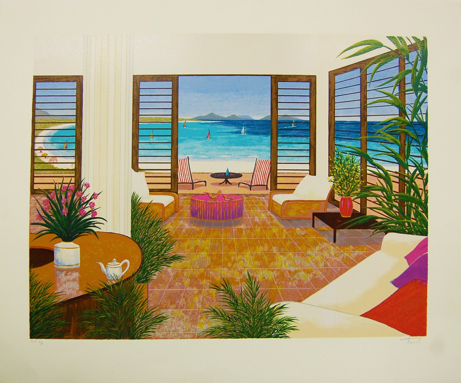 Antigua by Fanch Ledan | Baterbys Art Gallery – Baterbys Art Framing ...