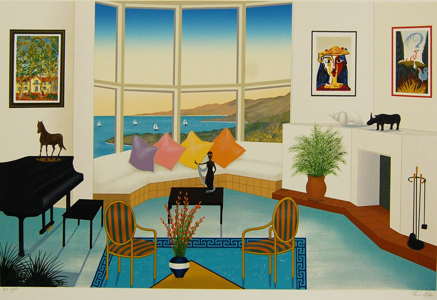 Interior with Picasso by Fanch Ledan | Baterbys Art Gallery – Baterbys ...